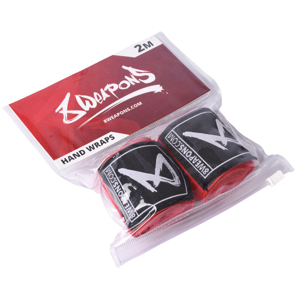 8 WEAPONS Hand Wraps, semi-elastic, 2 m, red – 8 WEAPONS Fightgear Shop ...