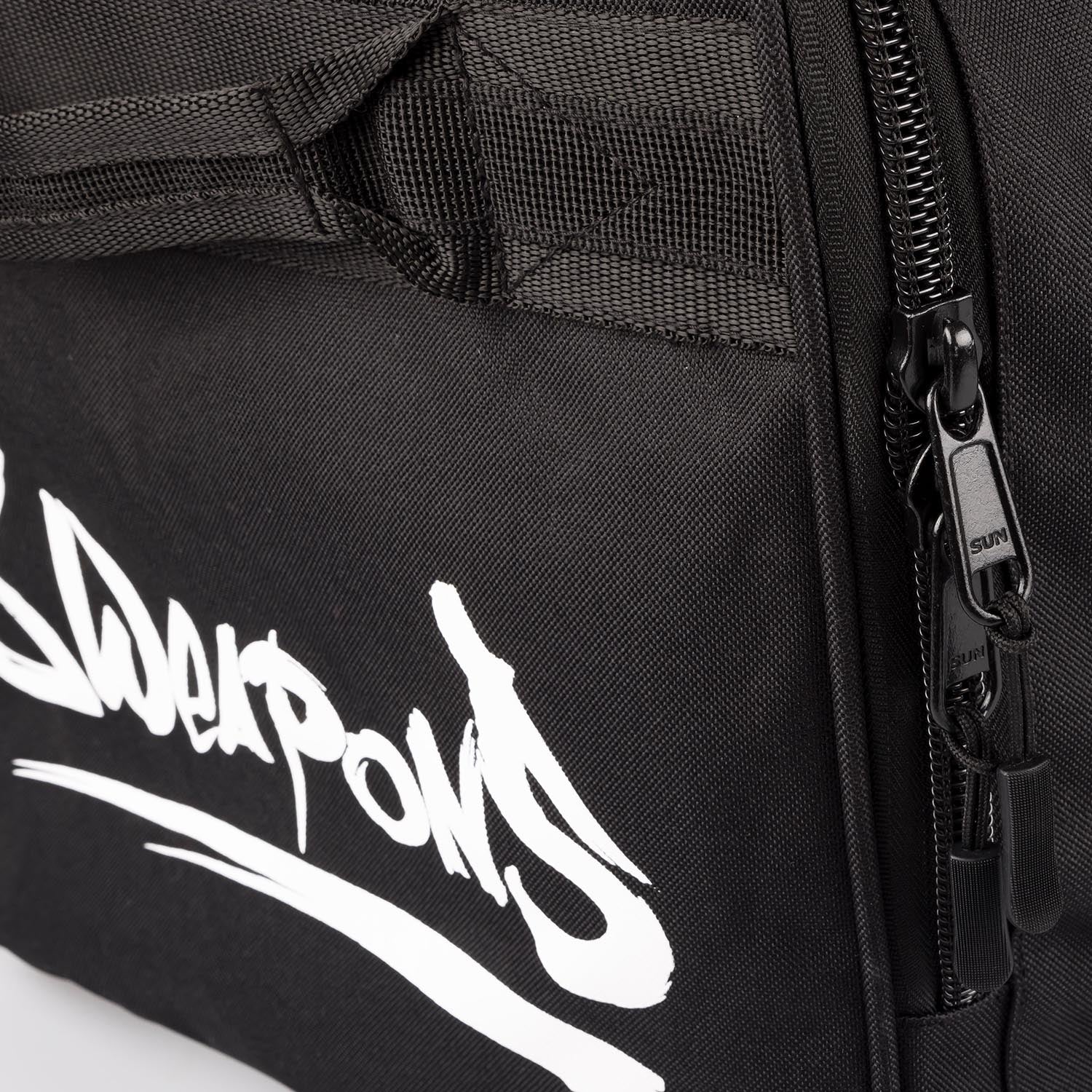 8 WEAPONS Sport Bag, black-white – 8 WEAPONS Fightgear Shop - 8WEAPONS.com