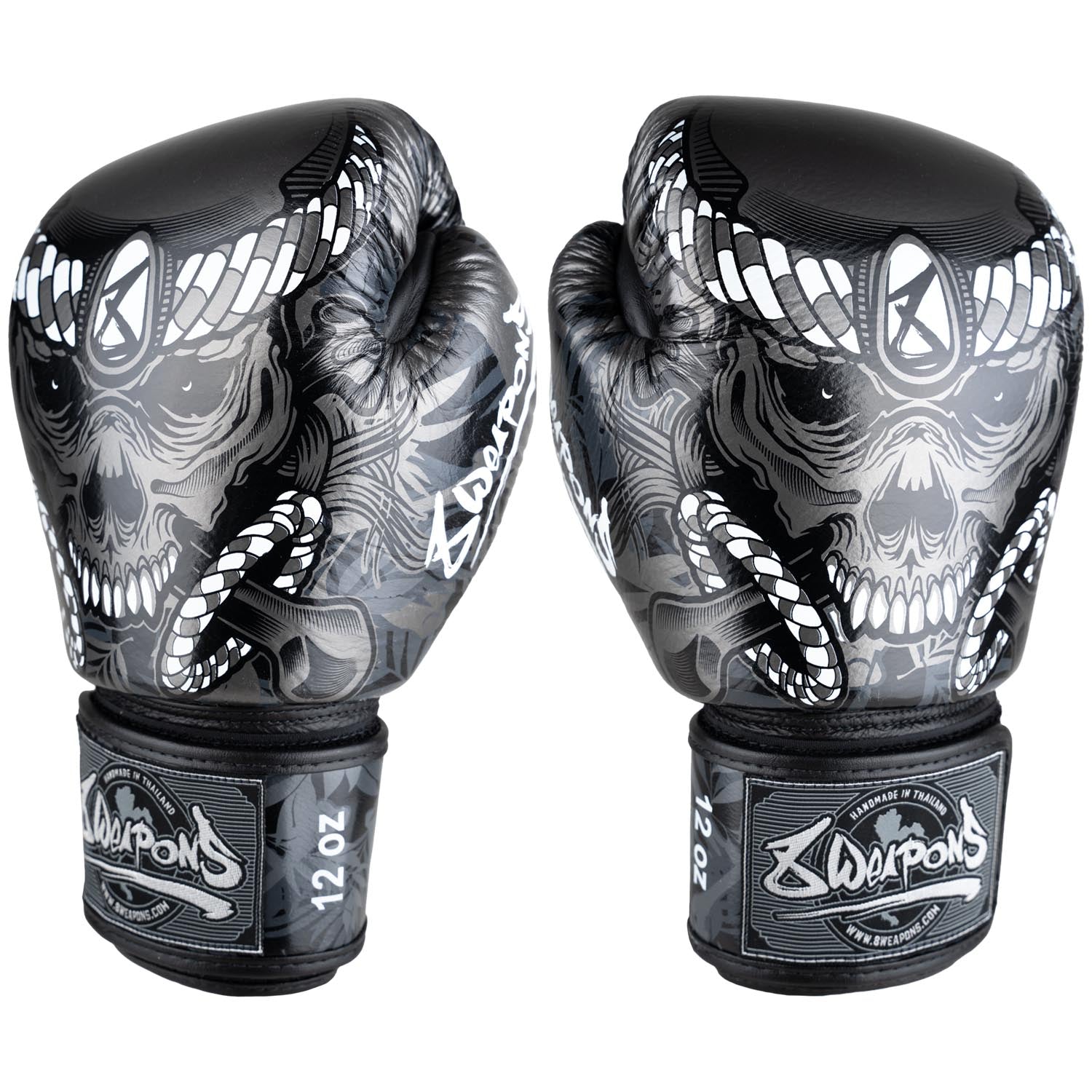 8 WEAPONS Boxing Gloves, Bone Island, black – 8 WEAPONS Fightgear Shop ...