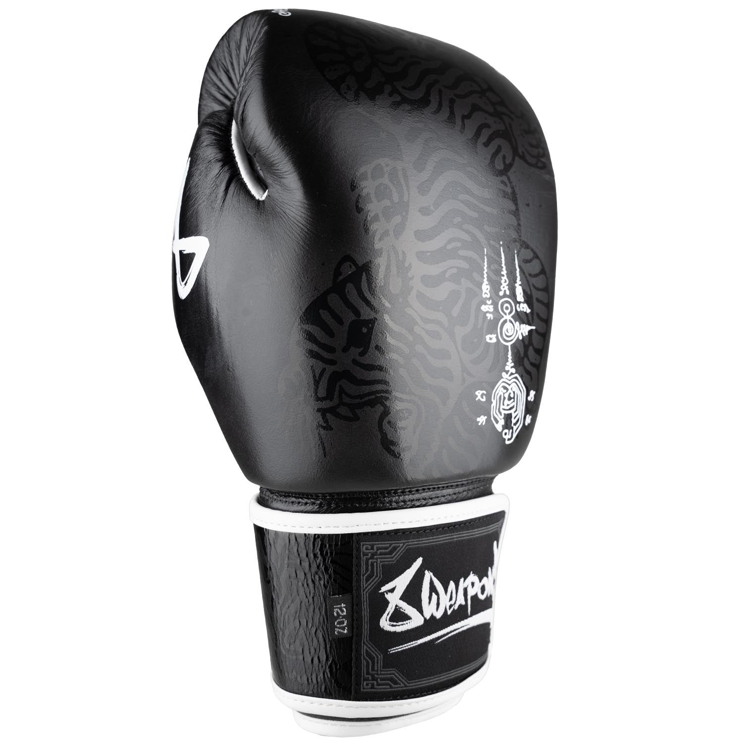 8 WEAPONS Boxing Gloves, Sak Yant Big Tiger, black-black – 8 WEAPONS ...