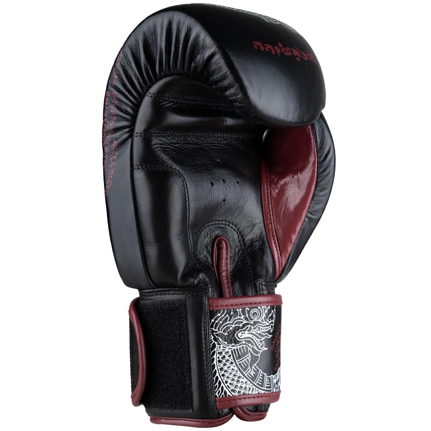 8 WEAPONS Boxing Gloves, Sak Yant Naga, black-maroon – 8 WEAPONS ...