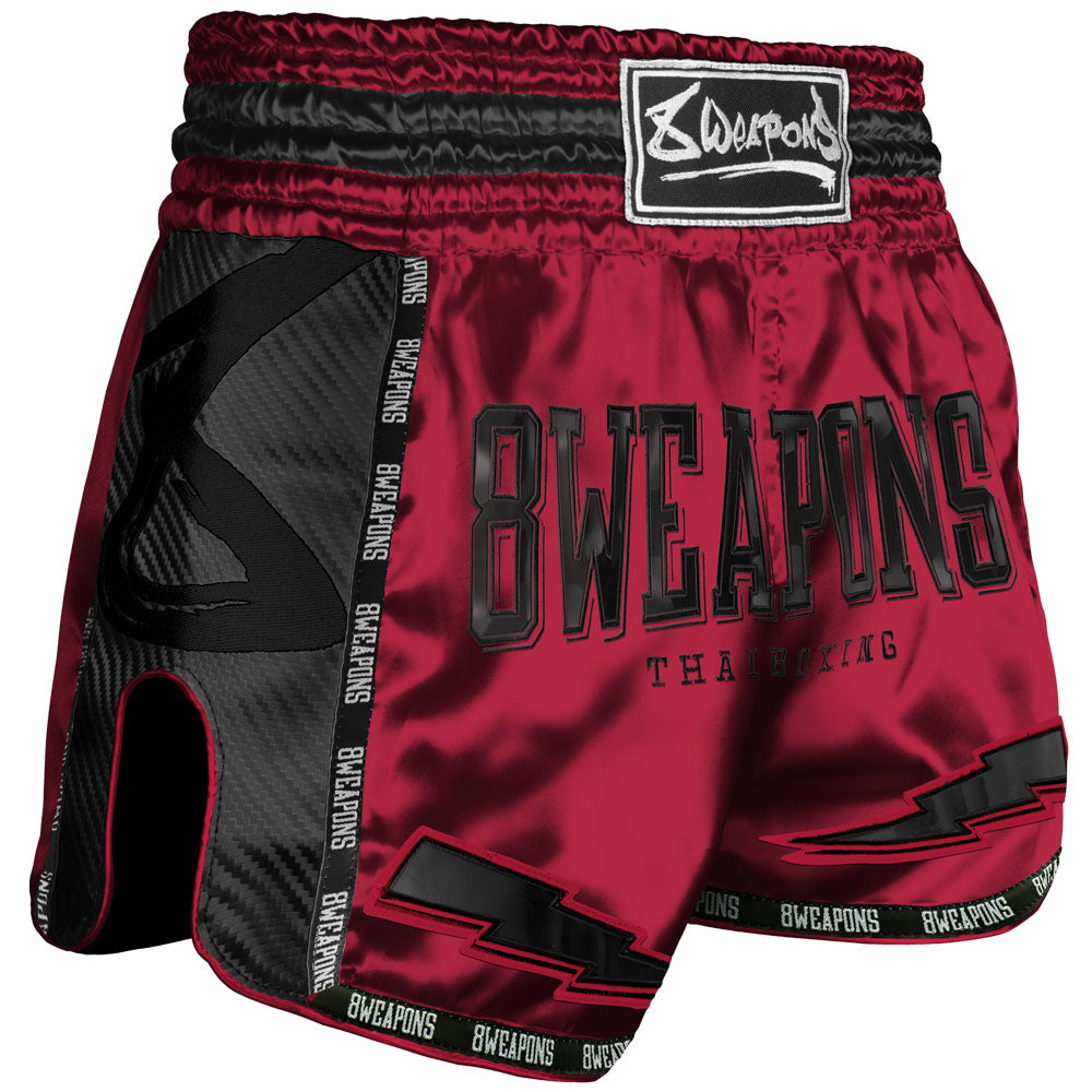8 WEAPONS Shorts, Carbon, Red Dawn red – 8 WEAPONS Fightgear Shop ...